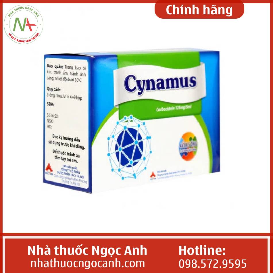 Thuốc Cynamus: Công dụng, liều dùng, lưu ý tác dụng phụ, giá bán