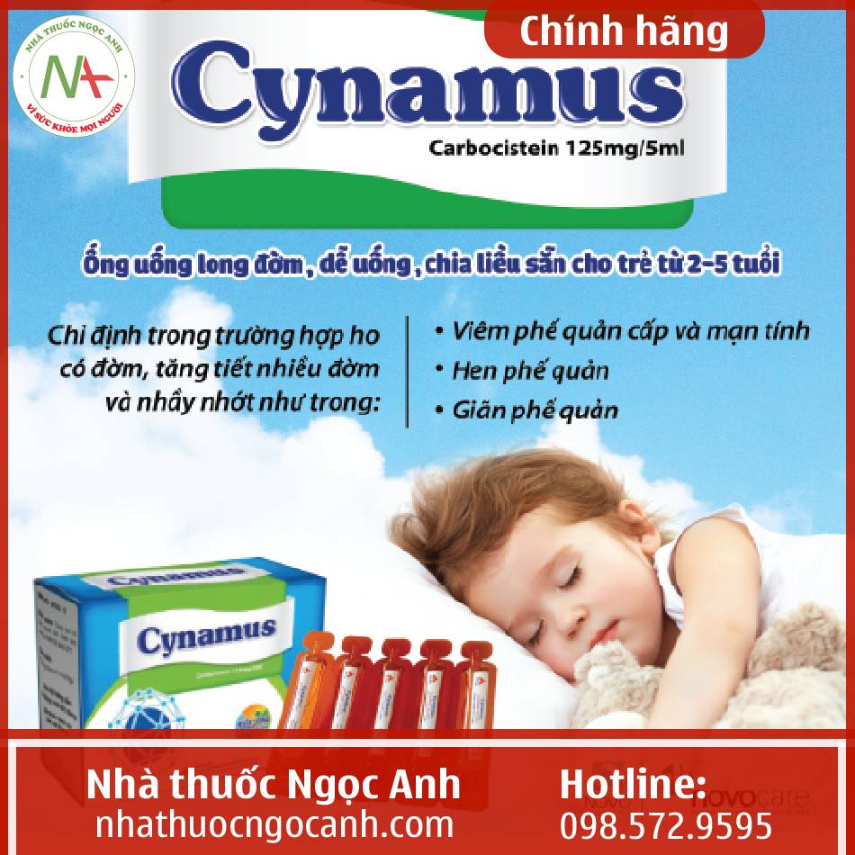 Thuốc Cynamus: Công dụng, liều dùng, lưu ý tác dụng phụ, giá bán