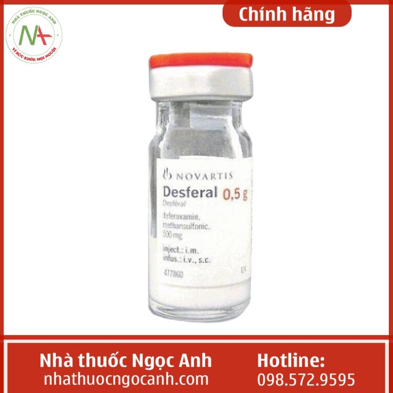 Thuốc Desferal 500mg là thuốc gì, có tác dụng gì, giá bao nhiêu, mua ở đâu