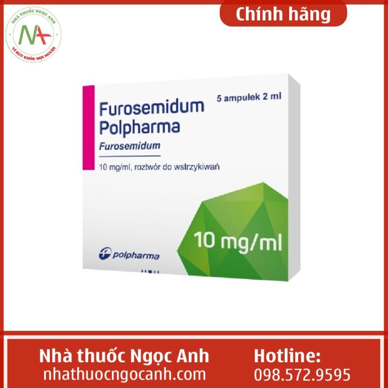 Thuốc Furosemidum Polpharma 20mg/2ml, giá bao nhiêu, mua ở đâu?