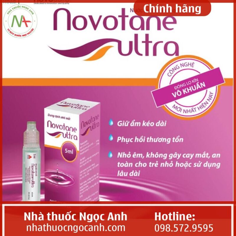 Thuốc Novotane Ultra 5ml có tác dụng gì, giá bao nhiêu, mua ở đâu