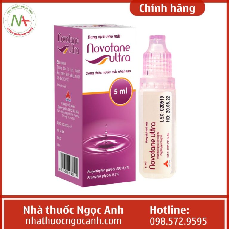 Thuốc Novotane Ultra 5ml có tác dụng gì, giá bao nhiêu, mua ở đâu