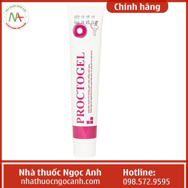 Proctogel: Công dụng, liều dùng, lưu ý tác dụng phụ, giá bán