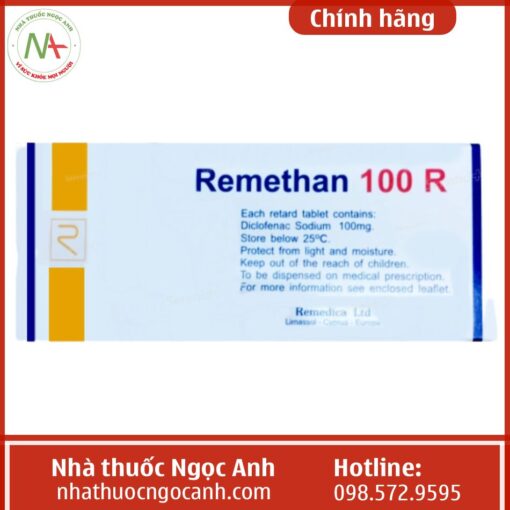 Thuốc Remethan 100R có tác dụng gì, giá bao nhiêu, mua ở đâu?