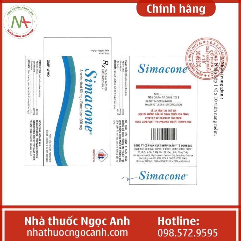 Thuốc Simacone là thuốc gì, có tác dụng gì, giá bao nhiêu, mua ở đâu