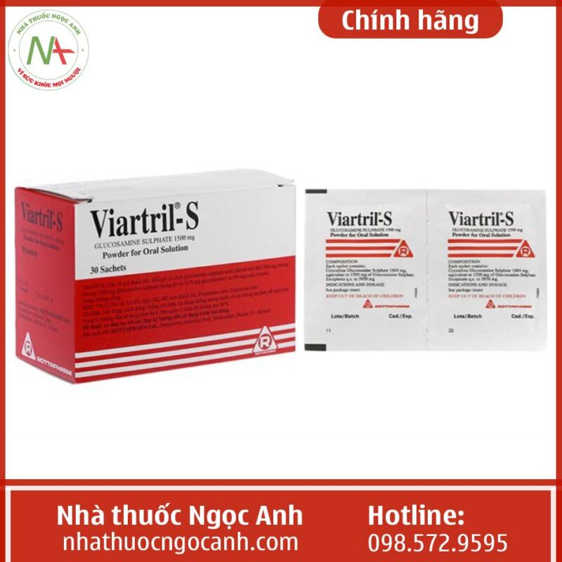 Thuốc Viartril-S 1500mg có tác dụng gì, giá bao nhiêu, mua ở đâu?