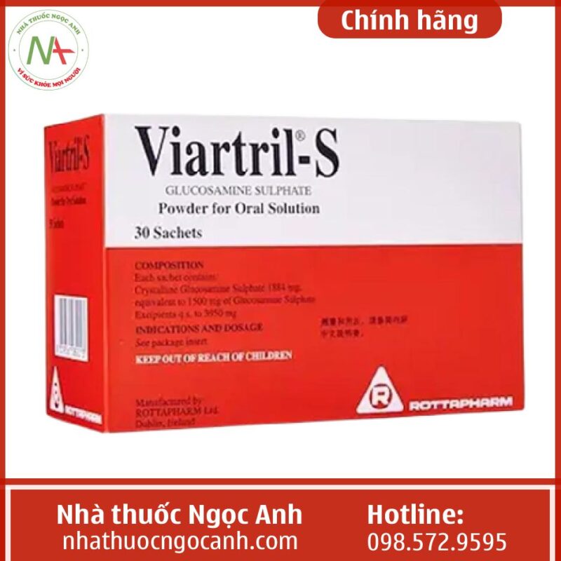 Thuốc Viartril-S 1500mg có tác dụng gì, giá bao nhiêu, mua ở đâu?