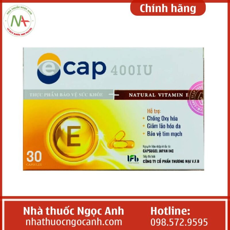 Thuốc Ecap 400 IU là thuốc gì, có tác dụng gì, giá bao nhiêu, mua ở đâu