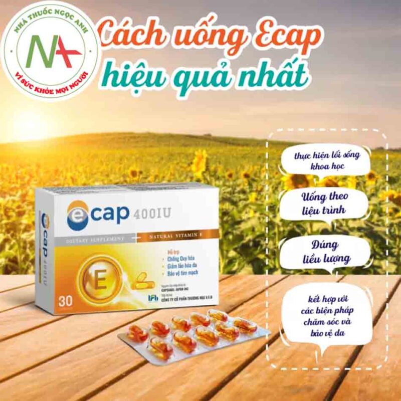 Thuốc Ecap 400 IU là thuốc gì, có tác dụng gì, giá bao nhiêu, mua ở đâu