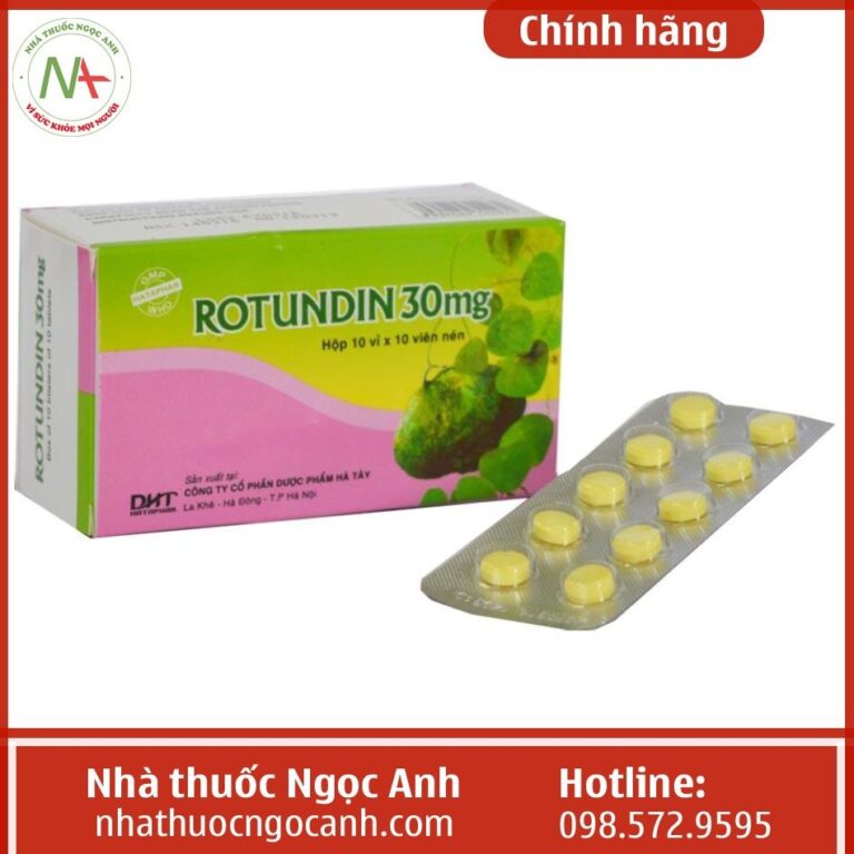 Thuốc Rotundin 30mg HATAPHAR trị bệnh gì, giá bao nhiêu, mua ở đâu