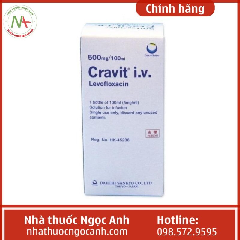 Thuốc Cravit i.v. 500mg/100ml là thuốc gì, giá bao nhiêu, mua ở đâu