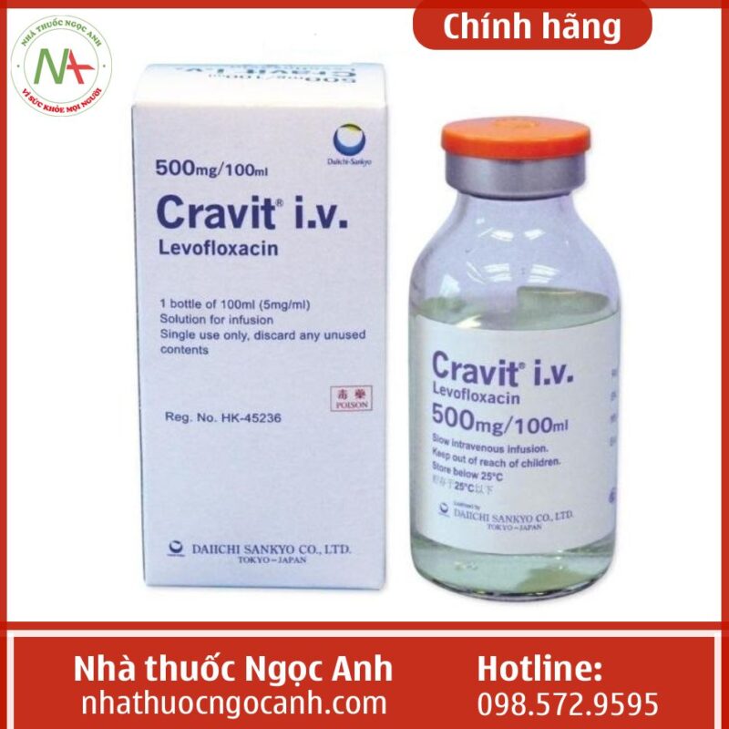 Thuốc Cravit i.v. 500mg/100ml là thuốc gì, giá bao nhiêu, mua ở đâu