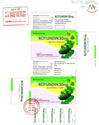 Thuốc Rotundin 30mg HATAPHAR: Công dụng, liều dùng, lưu ý tác dụng phụ ...