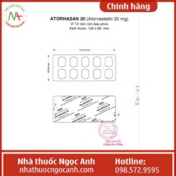 Thuốc AtorHASAN 20 là thuốc gì, có tác dụng gì, giá bao nhiêu, mua ở đâu