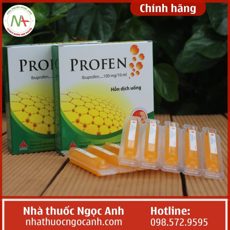 Thuốc hạ sốt Profen 100mg/10ml dạng ống giá bao nhiêu, mua ở đâu