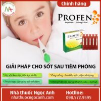 Thuốc hạ sốt Profen 100mg/10ml dạng ống giá bao nhiêu, mua ở đâu