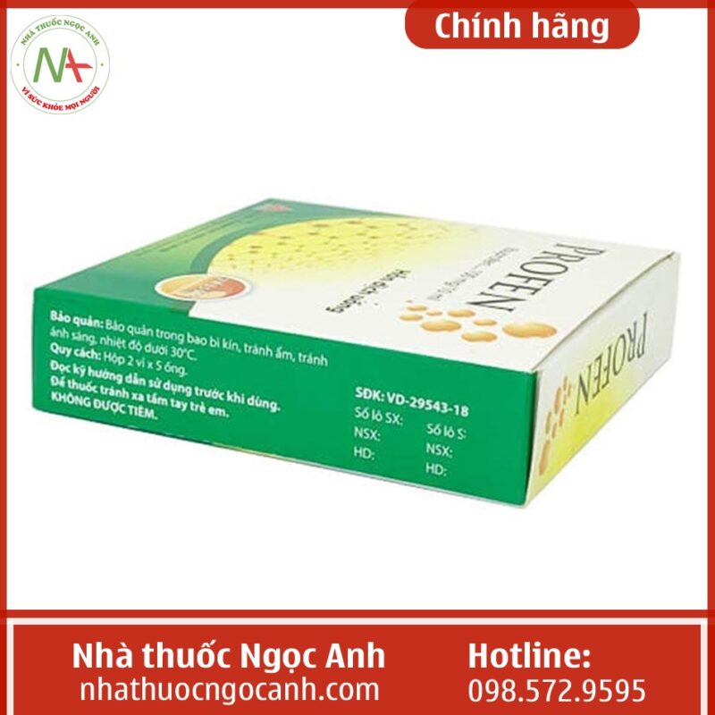 Thuốc hạ sốt Profen 100mg/10ml dạng ống giá bao nhiêu, mua ở đâu