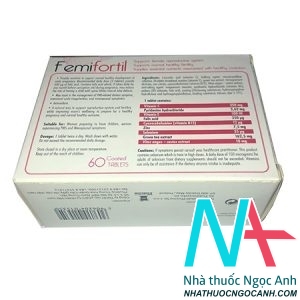Thuốc Femifortil : Công dụng, liều dùng, lưu ý tác dụng phụ, giá bán