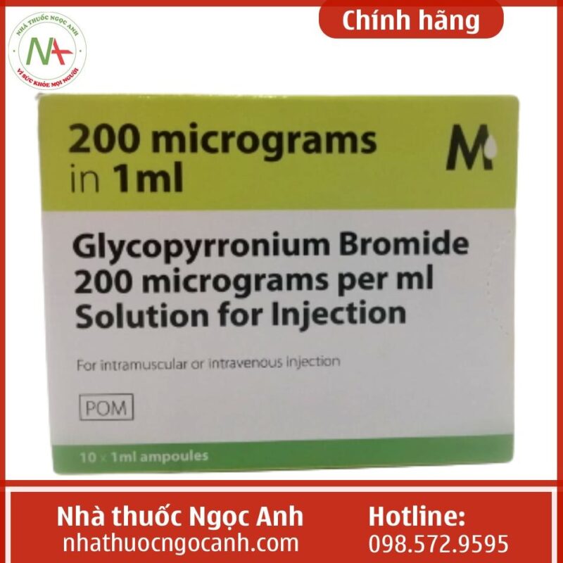 Thuốc Glycopyrronium Bromide Martindale giá bao nhiêu, mua ở đâu