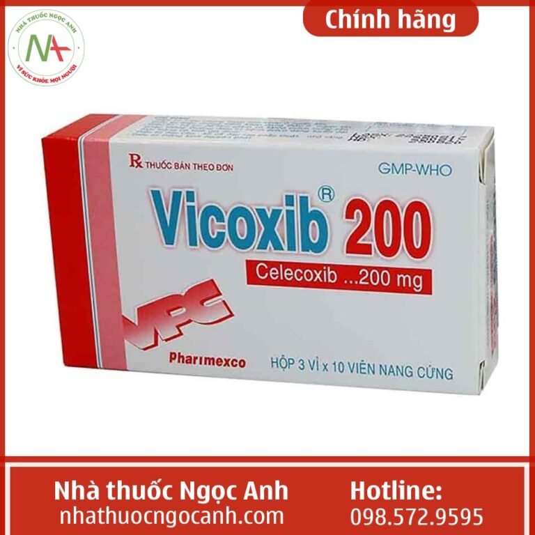 Thuốc Vicoxib 200 là thuốc gì, trị bệnh gì, giá bao nhiêu, mua ở đâu