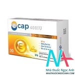 Thuốc Vitamin E Ecap: Công dụng, liều dùng, lưu ý tác dụng phụ, giá bán