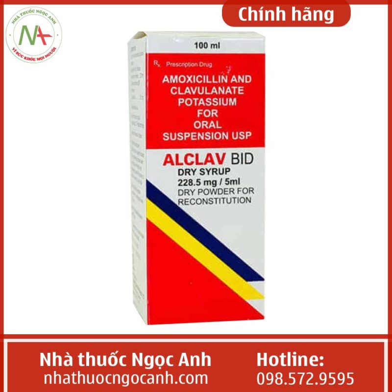 Thuốc Alclav Bid Dry Syrup 228.5 mg/5ml mua ở đâu, giá bao nhiêu?