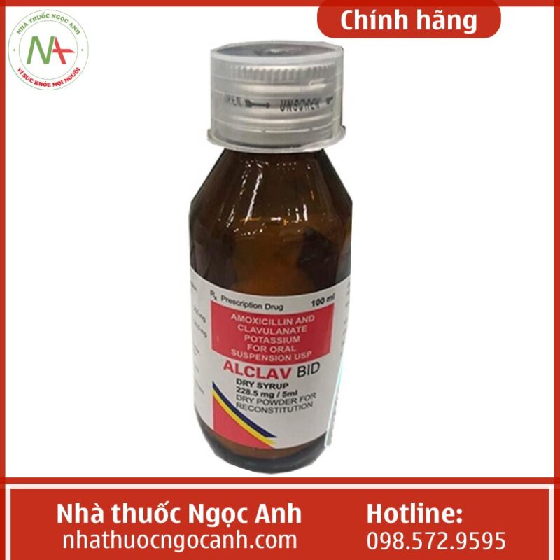 Thuốc Alclav Bid Dry Syrup 228.5 mg/5ml mua ở đâu, giá bao nhiêu?