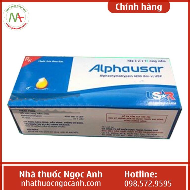 Thuốc Alphausar là thuốc gì, có tác dụng gì, giá bao nhiêu, mua ở đâu