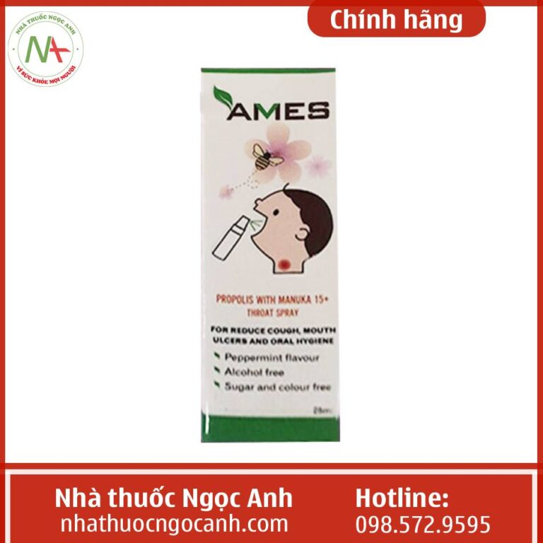 Thuốc xịt Ames là thuốc gì, có tác dụng gì, giá bao nhiêu, mua ở đâu