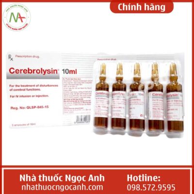 Thuốc Cerebrolysin 10ml: Công dụng, liều dùng, lưu ý tác dụng phụ