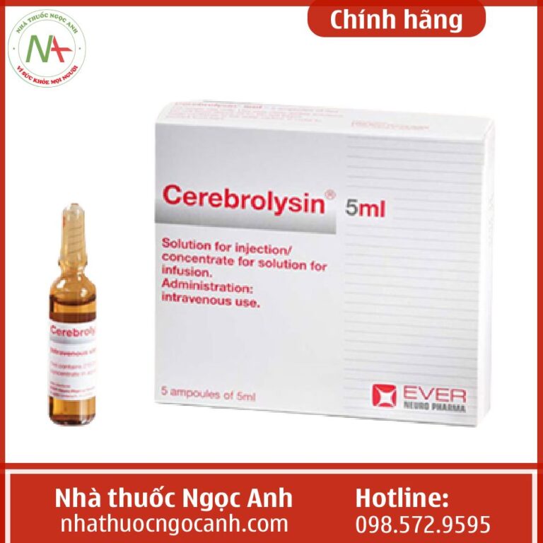 Thuốc Cerebrolysin 10ml: Công dụng, liều dùng, lưu ý tác dụng phụ