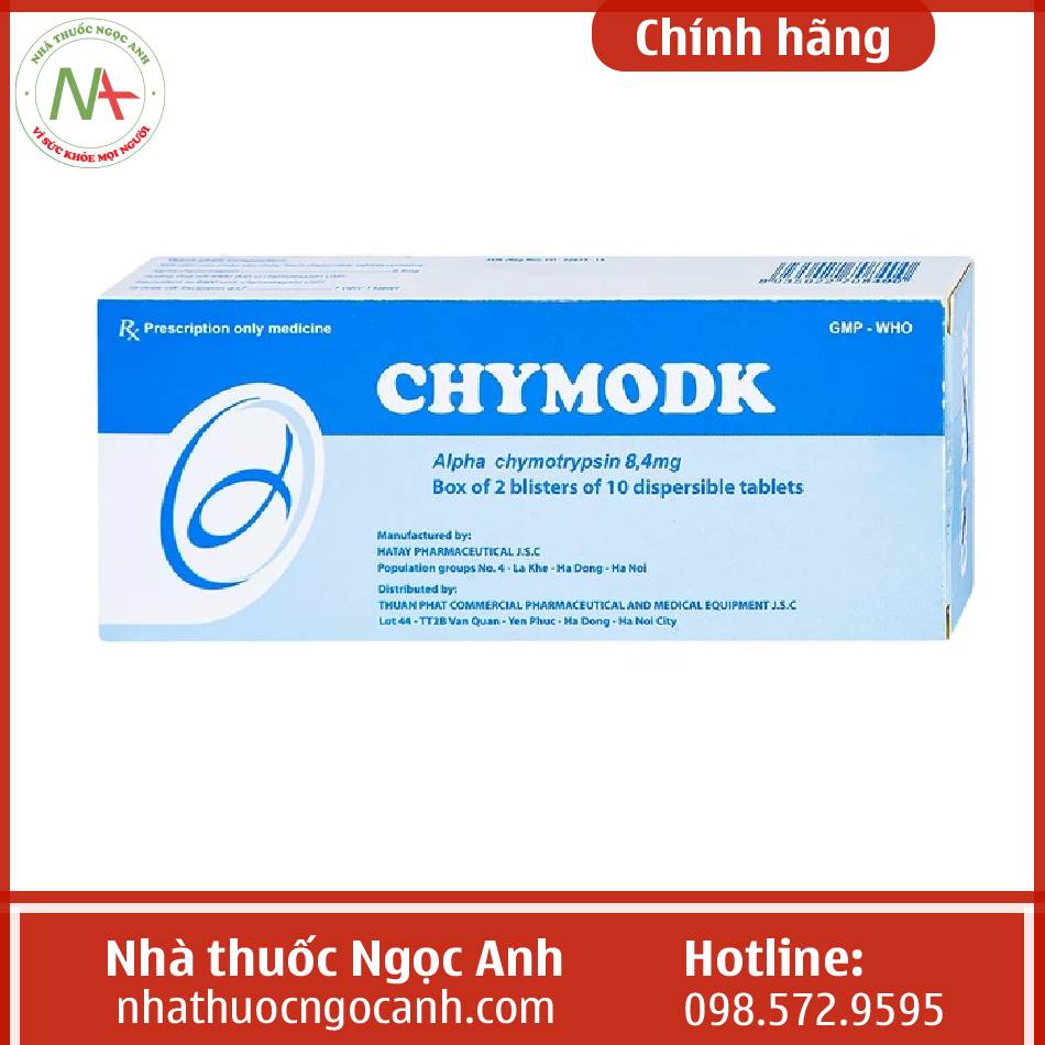 Thuốc Chymodk 8,4mg: Công dụng, liều dùng, lưu ý tác dụng phụ
