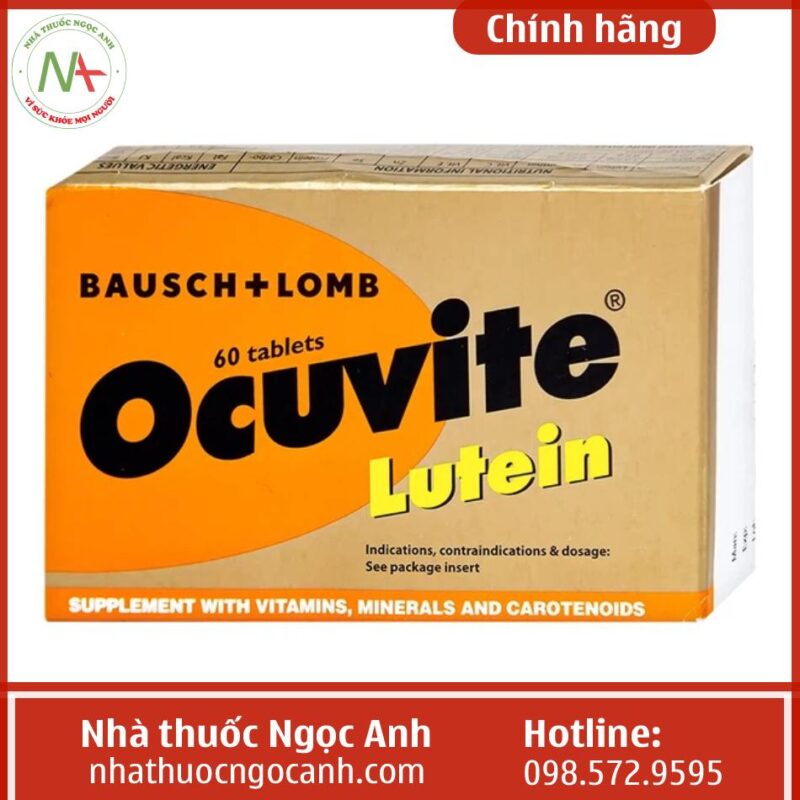 Ocuvite Lutein là thuốc gì, cách sử dụng, giá bao nhiêu, mua ở đâu
