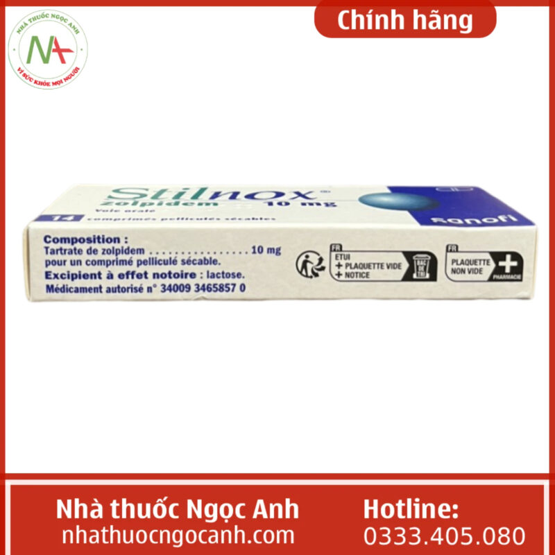 Thuốc Stilnox 10mg là thuốc gì, có tác dụng gì, giá bao nhiêu, mua ở đâu