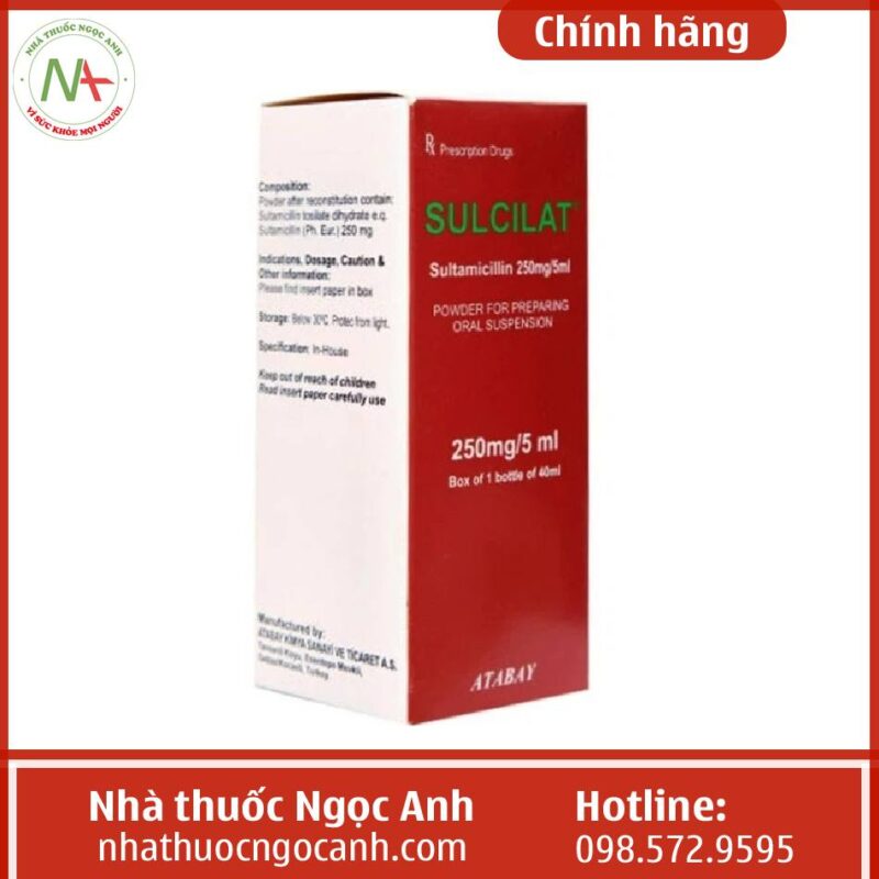 Thuốc Sultamicillin: Kháng sinh nhóm penicilin phối hợp