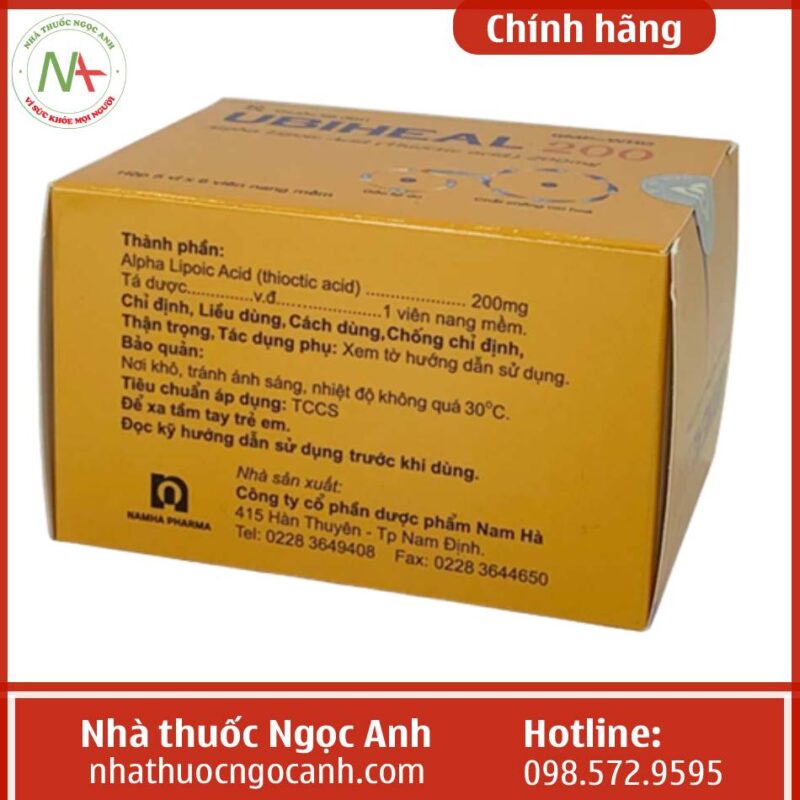 Thuốc Ubiheal 200 mg chữa bệnh gì, giá bao nhiêu, mua ở đâu?