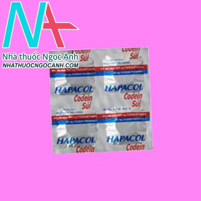 Thuốc Hapacol Codein: Công dụng, liều dùng, lưu ý tác dụng phụ, giá bán