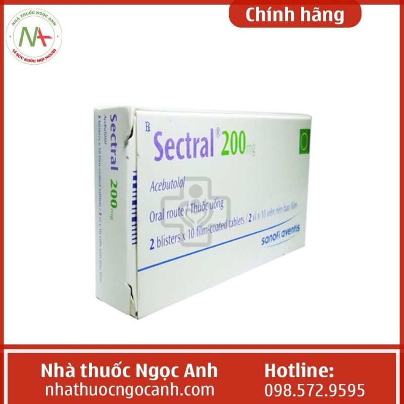 Thuốc Sectral 200mg là thuốc gì, có tác dụng gì, giá bao nhiêu, mua ở đâu