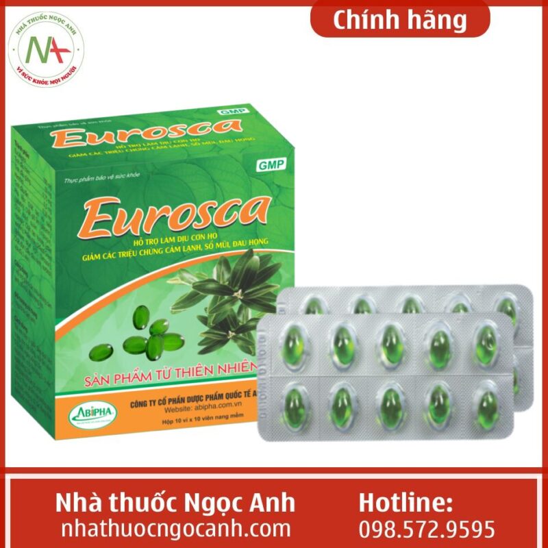 Thuốc Eurosca Abipha xanh là thuốc gì, giá bao nhiêu, mua ở đâu?