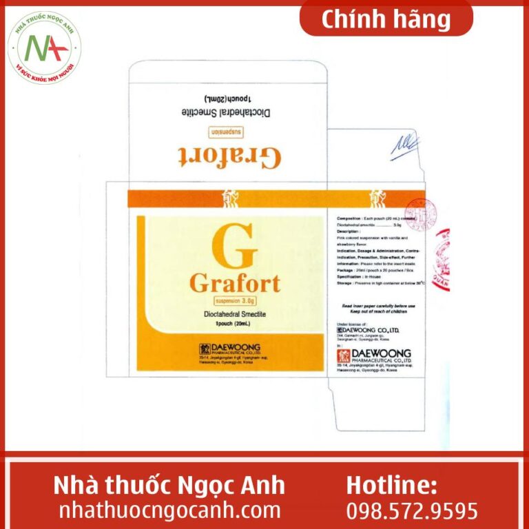 Thuốc Grafort: Công dụng, liều dùng, lưu ý tác dụng phụ, giá bán