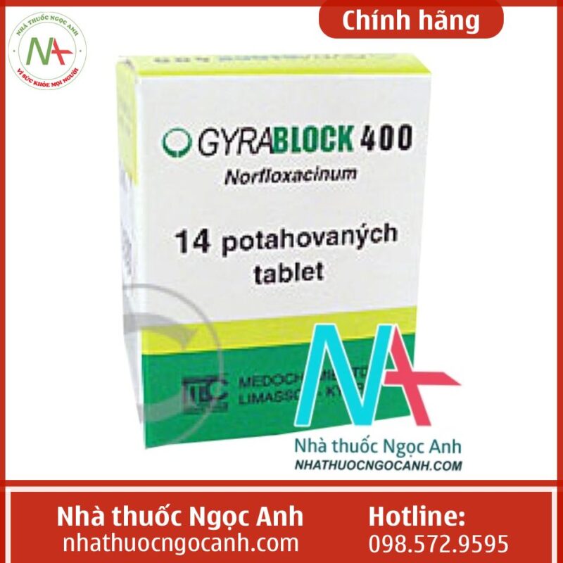 Thuốc Gyrablock 400mg có tác dụng gì, giá bao nhiêu, mua ở đâu?