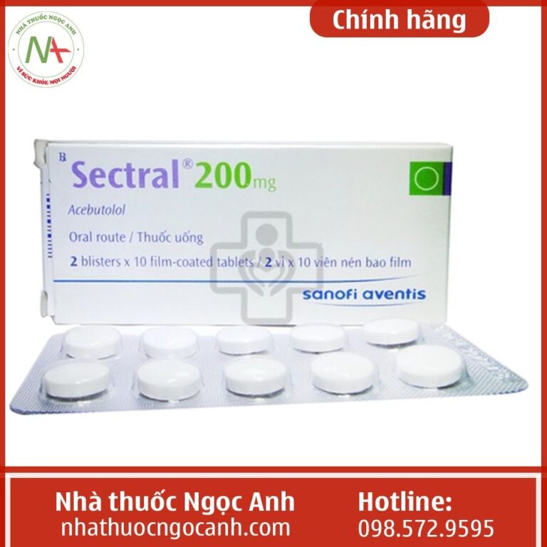 Thuốc Sectral 200mg là thuốc gì, có tác dụng gì, giá bao nhiêu, mua ở đâu