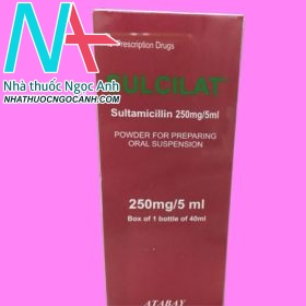 SULCILAT 250mg/5ml: Công dụng, liều dùng, lưu ý tác dụng phụ, giá bán