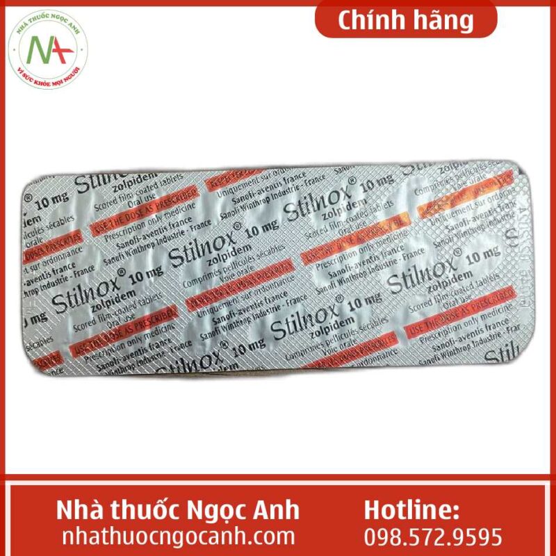 Thuốc Stilnox Zolpidem 10mg có tác dụng gì, giá bao nhiêu, mua ở đâu
