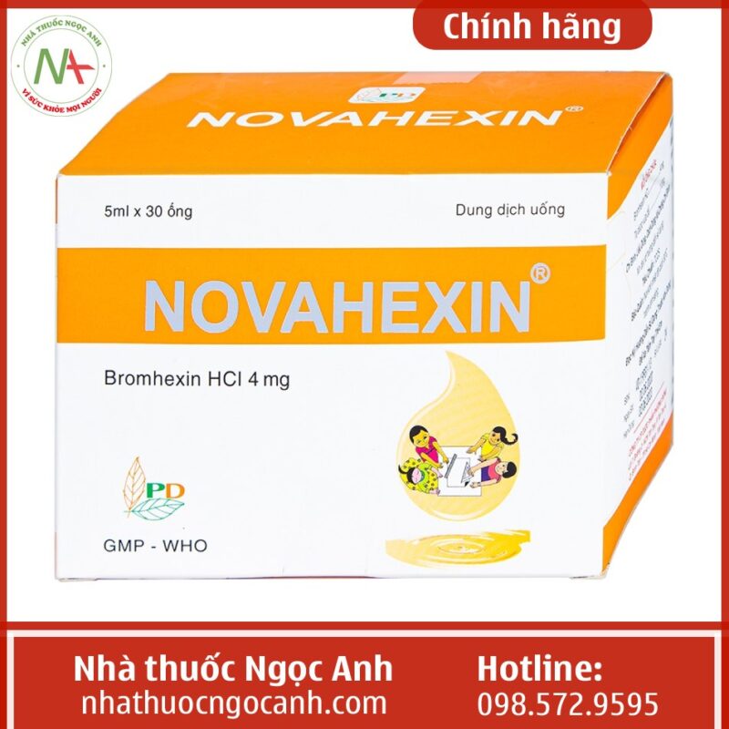 Thuốc Novahexin 5ml là thuốc gì, tác dụng gì, giá bao nhiêu, mua ở đâu