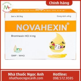 Thuốc Novahexin 5ml là thuốc gì, tác dụng gì, giá bao nhiêu, mua ở đâu
