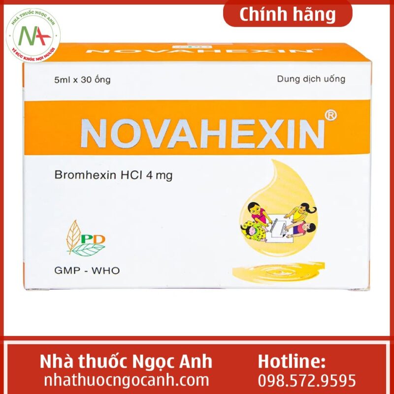 Thuốc Novahexin 5ml là thuốc gì, tác dụng gì, giá bao nhiêu, mua ở đâu