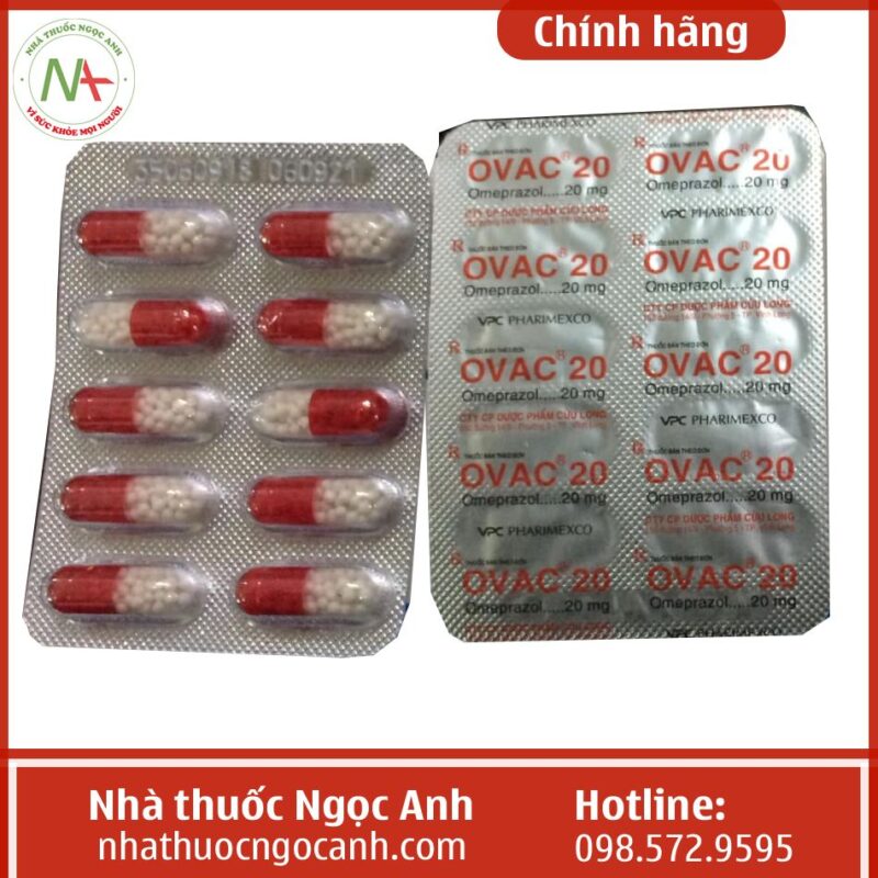 Thuốc Ovac 20 cách uống, tác dụng phụ, giá bao nhiêu, mua ở đâu
