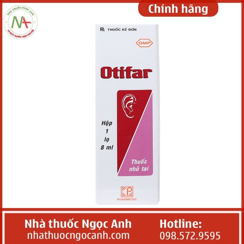 Thuốc nhỏ tai Otifar tác dụng gì, có tốt không, giá bao nhiêu, mua ở đâu