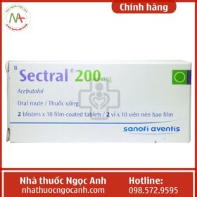 Thuốc Sectral 200mg là thuốc gì, có tác dụng gì, giá bao nhiêu, mua ở đâu